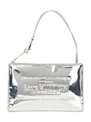 LOUIS VUITTON Limited Edition Monogram Miroir Pochette Platt Shoulder Bag - Silver