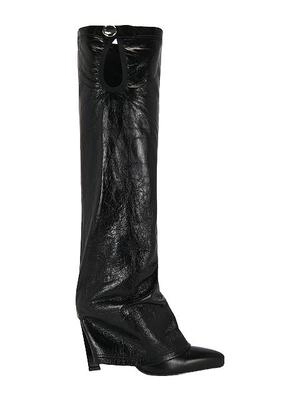 Attico Leon 100mm Stiletto Boots - Black