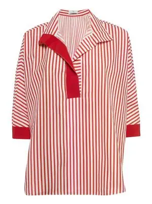 Carolina Herrera Striped Oversized Top - Red