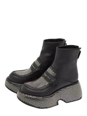 Loewe Stud Embellishment Platform Boots - Black