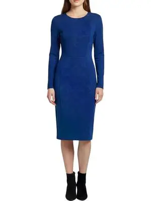 Stella McCartney Long Sleeved Midi Dress - Blue