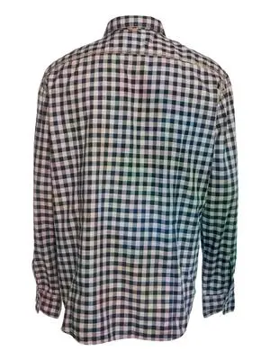 BOSS Checked-pattern Shirt - Blue