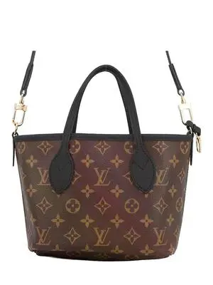 LOUIS VUITTON 2021-2026 Monogram Neverfull Bandouliere Inside Out Bb Satchel - Brown