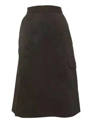 Moncler Gabardine Pencil Skirt - Black