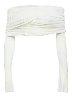 424 Draped Off-shoulder Top - Neutrals
