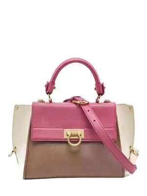 FERRAGAMO Sofia Gancini Tote Bag - Brown
