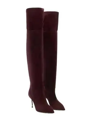 Casadei Blade Corsaro Over-the-knee Boots - Red
