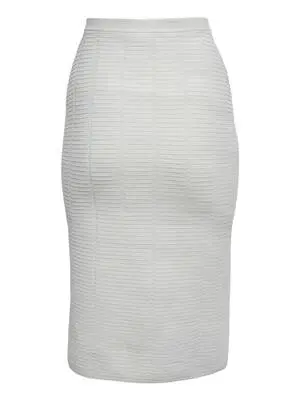 Giorgio Armani Rib-knit Pencil Mini Skirt - Neutrals