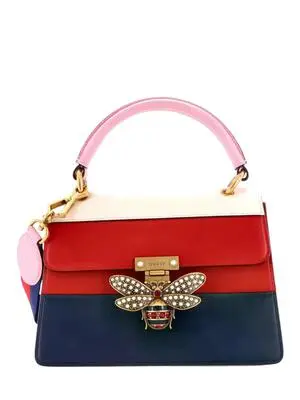 Gucci Queen Margaret Top Handle Bag Colorblock Leather Small Satchel - Multicolour