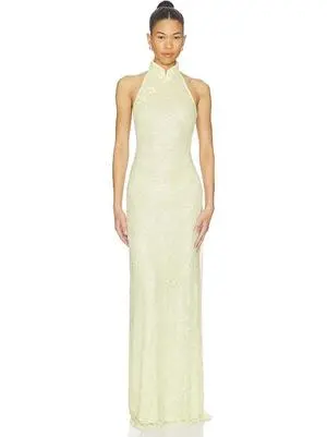 SAU LEE Embellished Gown - Lemon