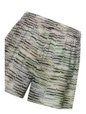 Missoni Zig-zag Knit Metallic Shorts - Neutrals