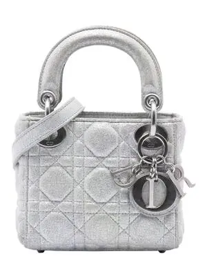 Dior Micro Lady Satchel - Silver