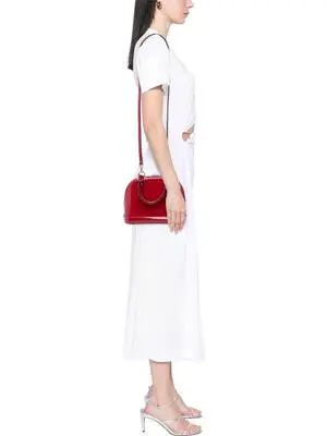LOUIS VUITTON Monogram Vernis Alma Bb Satchel - Red