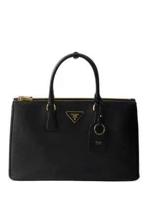 Prada Galleria Saffiano Leather Bag - Black