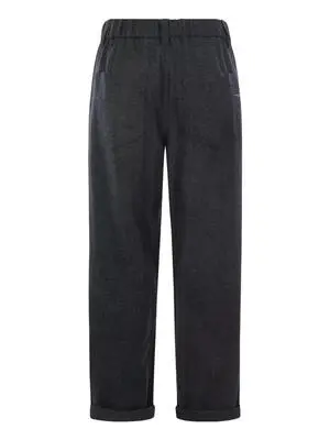 Brunello Cucinelli Brunello Cucinelli Monili Detail Pleated Trousers Grey