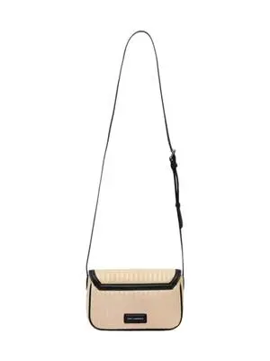 Karl Lagerfeld Karl Signature Woven Crossbody Bag - Neutrals