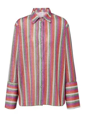Oseree Lumiere Striped Shirt - Multicoloured