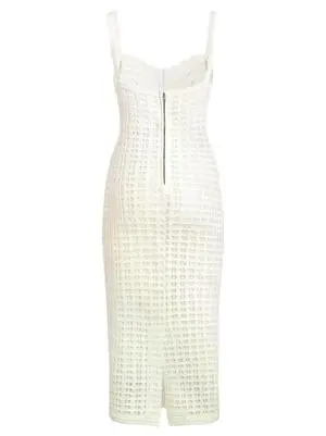 Dolce & Gabbana Crochet Bustier Dress - White