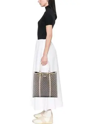 Gucci Gg Supreme Joy Vertical Tote Bag - Neutrals