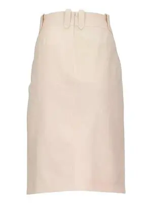 TOM FORD Zip-pocket Midi Skirt - Neutrals