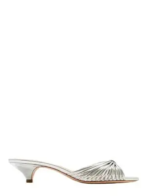 LOEFFLER RANDALL Dixie Heeled Sandals - Silver