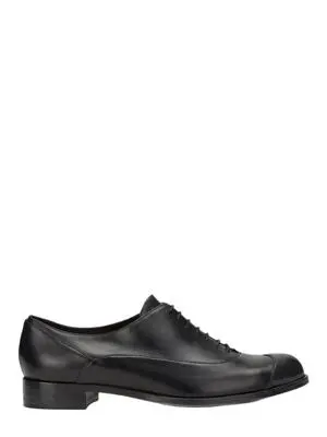 Moschino Leather Oxford Shoes - Black