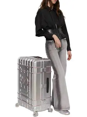 DIESEL® Embossed-logo Suitcase - Silver