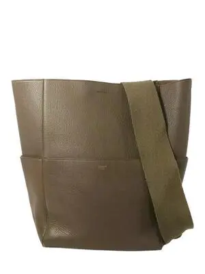 Celine Large Sangle Shoulder Bag - Grey