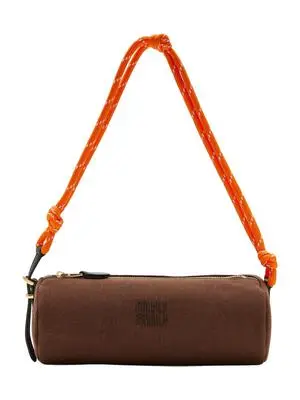 Miu Miu Mini Gabardine Bag - Brown