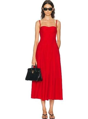 Ralph Lauren Sleeveless Day Dress - Bright Red