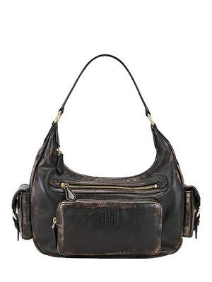 Miu Miu Miu Miu Nappa Old Shoulder Bag Caffe