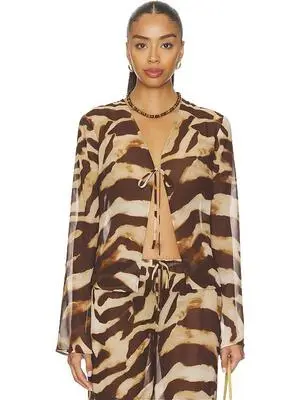 Superdown Osprey Tie Top In . Also - Multi