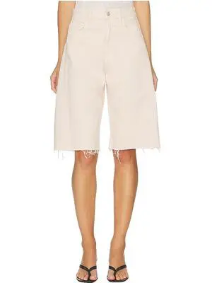 MOTHER The Half-pipe Bermuda Fray Shorts - Peach