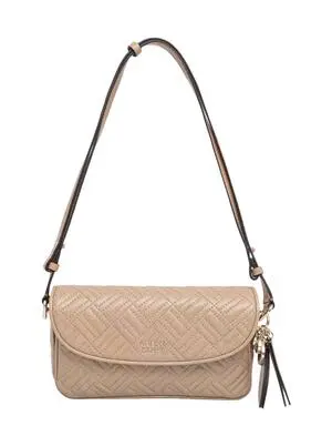 Guess Sally Quilted Shoulder Bag - Neutrals