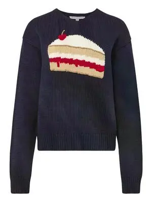 JW Anderson Cake" V-neck Sweater - Blue
