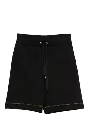 Moschino Patch Drawstring Track Shorts - Black