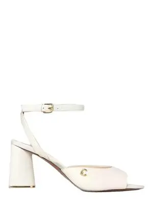COCCINELLE C-everyday Ankle-strap Sandals - White