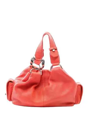 BVLGARI Coral Leather Leoni Handbag - Pink