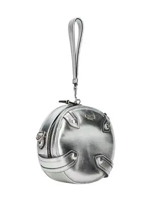 Moschino Metallic Effect Shoulder Bag - Silver
