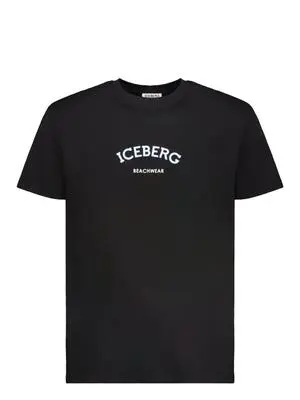 Iceberg Logo-print Short-sleeve T-shirt - Black