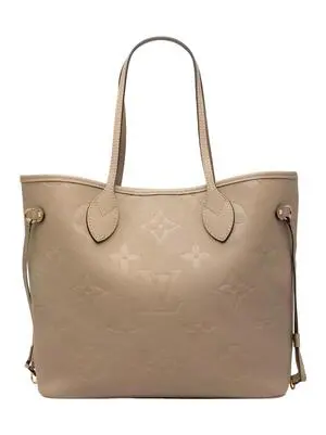 LOUIS VUITTON Monogram Giant Empreinte Neverfull Mm Tote Bag - Neutrals