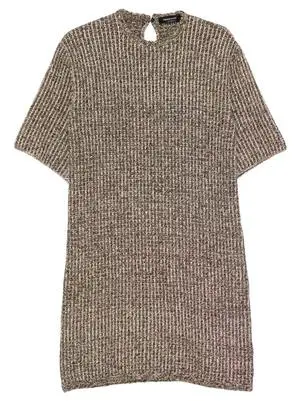Fabiana Filippi Sequin-embellished Bouclé Mini Dress - Brown