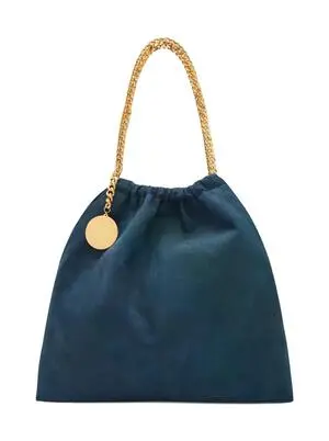 Stella McCartney Falabella Chain-link Drawstring Shoulder Bag - Blue