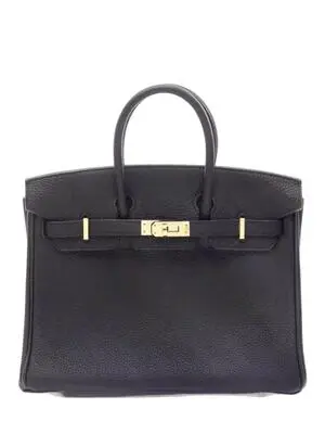 Hermès 25 Birkin Togo Tote Bag - Black