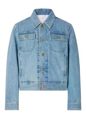 Thom Browne Thom Browne Selvedge Backstrap Denim Jacket Blue