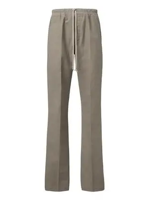 Rick Owens Dietrich Cotton Straight-leg Trousers - Grey