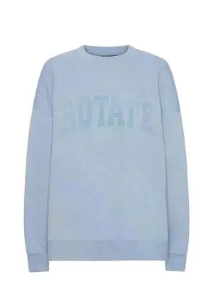 ROTATE BY BIRGER CHRISTENSEN Crewneck Heavy Sweatshirt - Blue