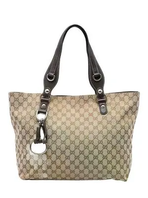Gucci Gg Canvas Icon Bit Tote Bag - Neutrals
