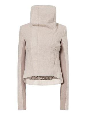 Rick Owens Naska Buttoned Wool-blend Jacket - Rose