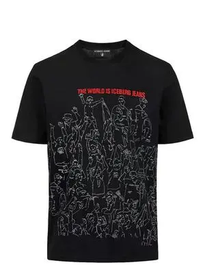 ICEBERG Graphic-print Crew-neck T-shirt